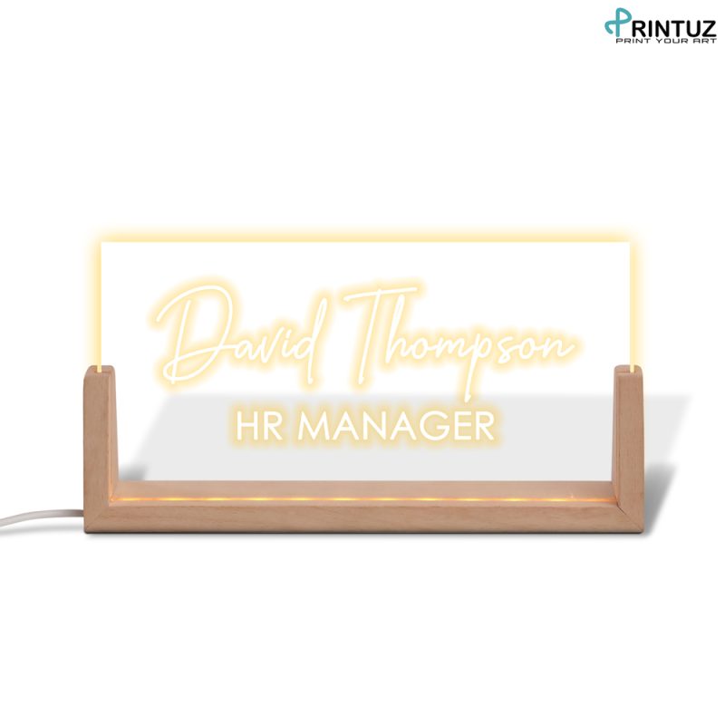 Desk Name Plate Night Light – Printuz LLC – Fulfillment